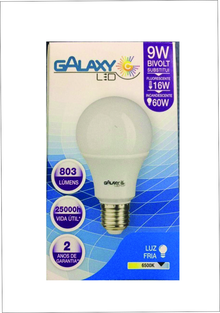 LÂMPADA DE LED GALAXY 9W | Supermercados Mister Júnior
